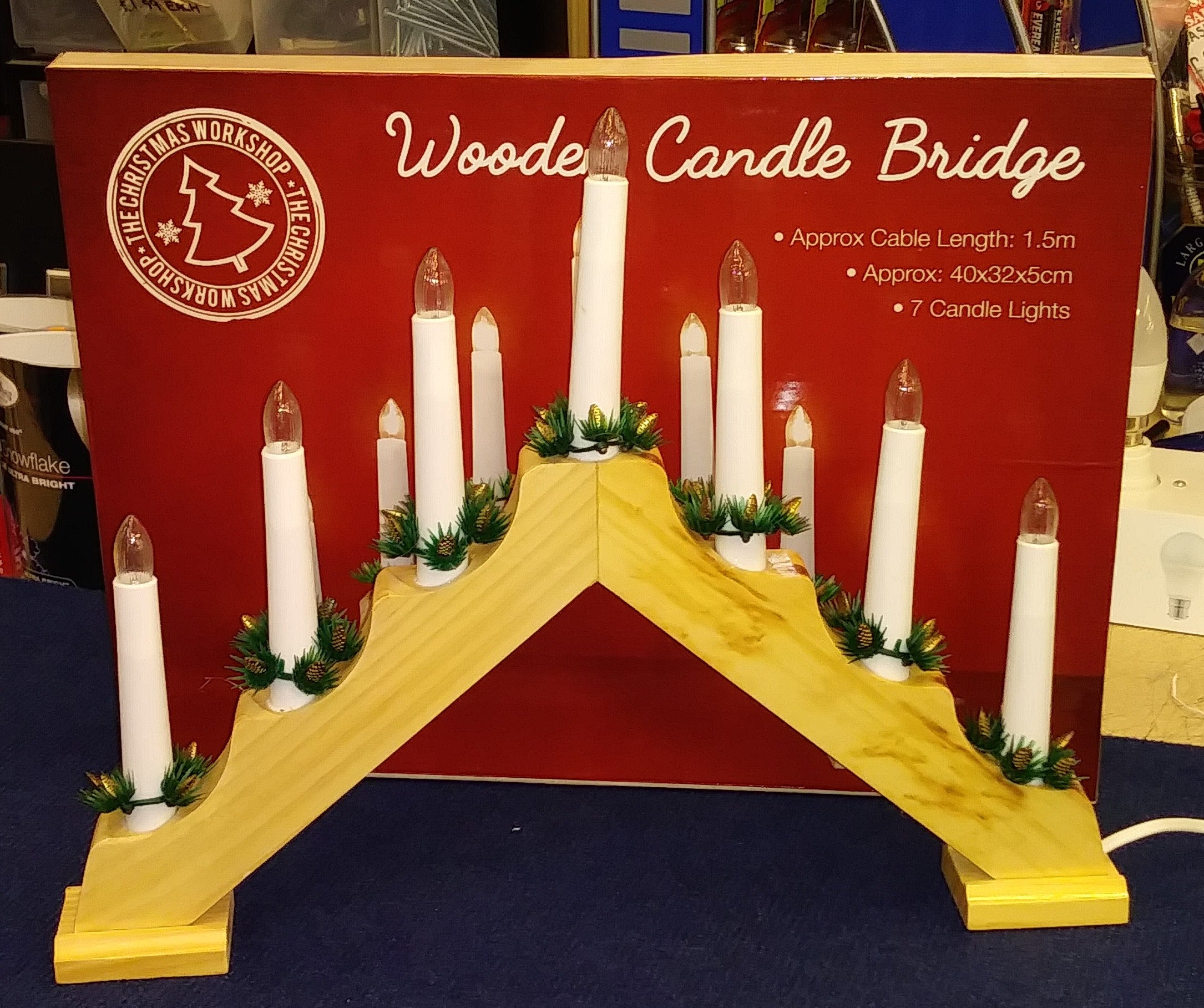 Christmas Wooden Candle Bridge – Housams Ltd